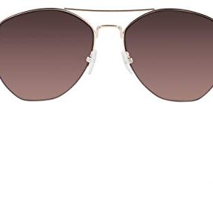 Calvin Klein Women's CK20121S Pilot Sunglasses, Rose Gold, 57/17/140