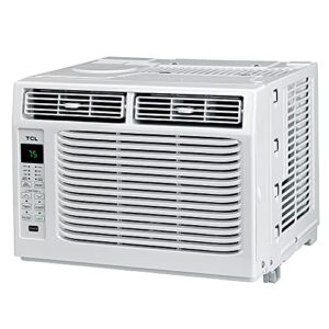 tcl 6w9er1-a smart app & voice control window air conditioner, 6,000 btu, white