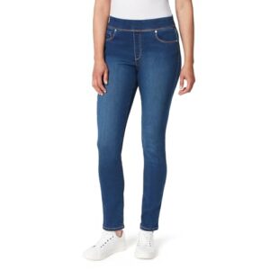 gloria vanderbilt women's amanda pull on high rise jean, vermont, 10 regular