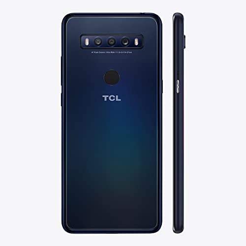 TCL 10 SE Unlocked Android Smartphone, 6.52" V-Notch Display, US Version Cell Phone with 16 MP AI Triple-Camera 4GB + 64GB, 4000mAh Fast Charging Battery, Polar Night (Not Compatible with Verizon)