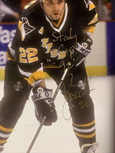 Rick Tocchet Autograph Signed Penguins Stanly Cup 92 8x10 Photo JSA