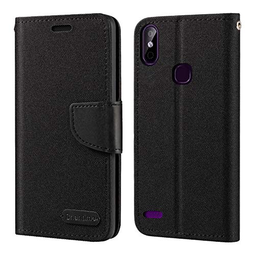 Infinix Smart 3 X5516 X5516B X5516C Case, Oxford Leather Wallet Case with Soft TPU Back Cover Magnet Flip Case for Infinix Smart 3 X5516 X5516B X5516C