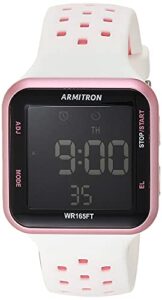 armitron sport unisex digital chronograph silicone strap watch, 40/8417