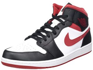 jordan mens air jordan 1 mid 554724 122 metallic red - size 9