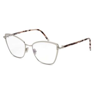 tom ford blue block eyeglasses tf5740b 016 palladium/rose havana 54mm ft5740