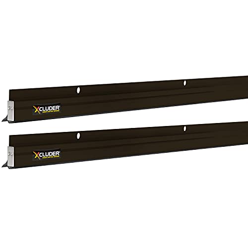 Xcluder 36" Low-Profile Door Sweep, Dark Bronze 2-Pack – Seals Out Rodents & Pests, Enhanced Weather Sealing, Easy to Install; Door Seal Rodent Guard; Rodent Proof Door Sweep