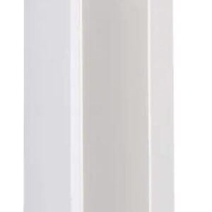 PVC Slide on Door Sweep with Foam Draft Stopper/Sweep for Doors 1" - 1 3/4" Wide - 3 FT Long (White)