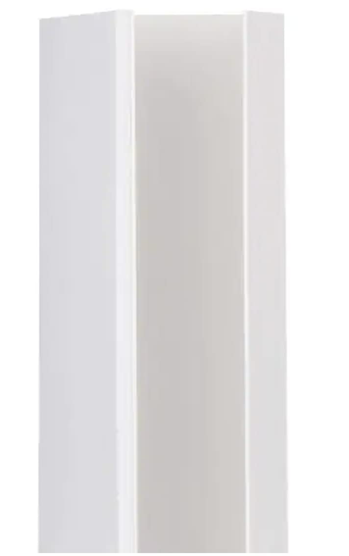 PVC Slide on Door Sweep with Foam Draft Stopper/Sweep for Doors 1" - 1 3/4" Wide - 3 FT Long (White)