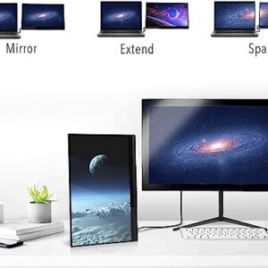 SideTrak Solo Pro Portable Monitor 15.8” FHD 1080P LED Anti-Glare IPS Screen | Works with Mac, PC, Chrome, PS4, Xbox & Switch | Powered by USB or Mini HDMI | Built-in DisplayPort, Speakers & HDR