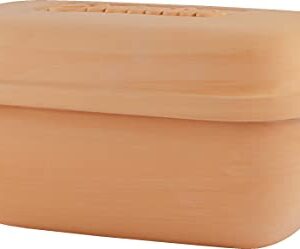 Eurita Clay Roaster, Non-Stick Bread Pan & Lid, Healthy Clay Pot Cooking, With Free Recipe Guide, 2 Quarts