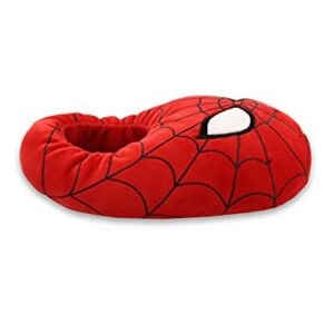 Marvel Avengers Spider-Man Kids Plush Mooshy Slippers (13-1 M US Little Kid, Red)