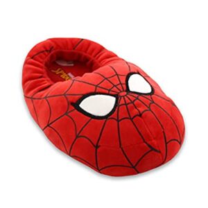 Marvel Avengers Spider-Man Kids Plush Mooshy Slippers (13-1 M US Little Kid, Red)