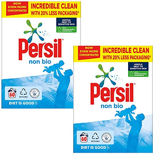 2x of 60 Wash Persil Non-Bio Washing Powder with Biodegradable Ingredients