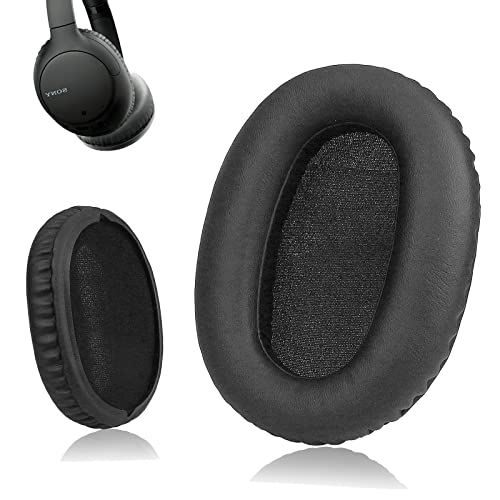 Krone Kalpasmos Replacement Earpads Compatible with Sony WH-CH700N, WH-CH710N, Protein Leather Memory Foam Replacement Ear Cushion, Grey