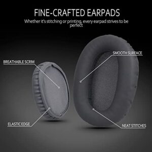 Krone Kalpasmos Replacement Earpads Compatible with Sony WH-CH700N, WH-CH710N, Protein Leather Memory Foam Replacement Ear Cushion, Grey