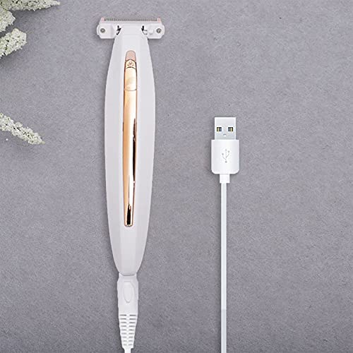 Women Shaver USB Charging Cable Compatible with Finishing Touch Flawless Body Rechargeable Ladies Shaver Women Electric Trimmer 5V Power Cord Ladies Shaver Charger Cord White with Clean Brush 2pcs