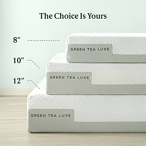 ZINUS 12 Inch Green Tea Luxe Memory Foam Mattress / Pressure Relieving / CertiPUR-US Certified / Bed-in-a-Box / All-New / Made in USA, King