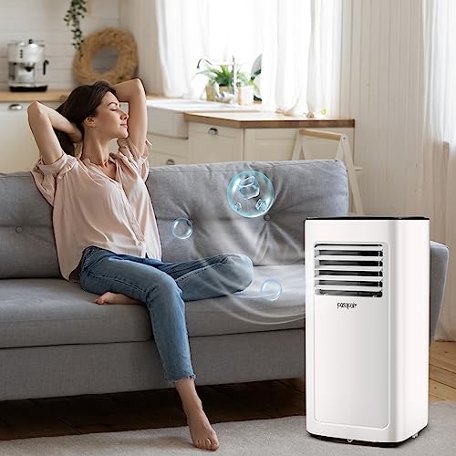 Pasapair 10000BTU WiFi Portable Air Conditioner – Portable AC with Remote&App Control – 4-in-1 AC Unit for Room with Cooling, Dehumidifier, Fan, Sleep Model- Efficient and Energy-Saving