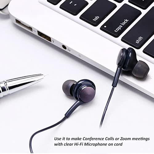 USB Type c Headphone Earbuds for Samsung Galaxy Note 10 Plus 5g Earphones with Microphone s23 s22 s20 s20+ Plus s21 Black Ear Buds Phones fe usbc