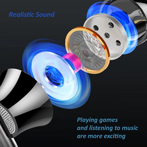 USB Type c Headphone Earbuds for Samsung Galaxy Note 10 Plus 5g Earphones with Microphone s23 s22 s20 s20+ Plus s21 Black Ear Buds Phones fe usbc