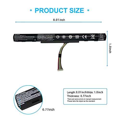 AS16A5K AS16A8K 4ICR19/66 Battery for Acer Aspire E15 E5-575 N16Q2 E5-576G E5-575G E5-475 F5-573 E5-575-52JF E5-575-33BM E5-575G-76YK E5-575-54SM E5-575G-57D4 E5-576-392H E5-575-54E8 KT.00605.002