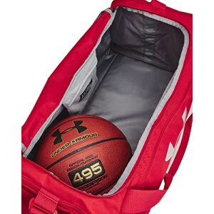 Under Armour Adult Undeniable 5.0 Duffle , Red (600)/Metallic Silver , Medium