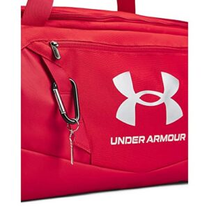 Under Armour Adult Undeniable 5.0 Duffle , Red (600)/Metallic Silver , Medium