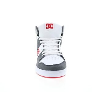 DC Cure Casual High-Top Skate Shoes Sneakers White/Grey/Red 10.5 D (M)