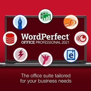 Corel WordPerfect Office Professional Upgrade 2021 | Office Suite of Word Processor, Spreadsheets, Presentation & Database Management Software [PC Download]