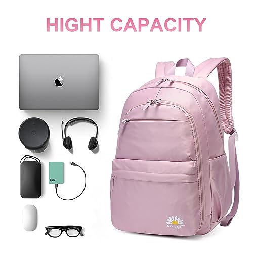 Caran·Y Kids' Backpacks Multipurpose, Waterproof,Spacious Lightweight School Bookbag for 15.6-inch Laptop,Bottle Side Pockets and Suitable for Ages 6 and Up Girl Boy Toddler Backpack（Purple）