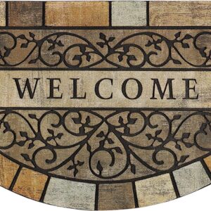 MTOUOCK Durable Welcome Door Mats, 24"x36" Heavy-Duty Large Welcome Mats for Front Door with Non-Slip Rubber Backing, Door Mats for Outside Entry, Front Door Mat for Garage, Patio, High Traffic Area