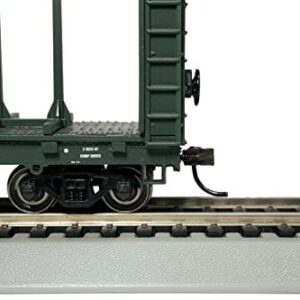 Bachmann Trains - 52' Center-Beam FLATCAR with BULKHEADS - BC Rail #52423 - HO Scale