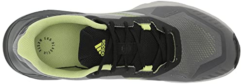 adidas Men's Terrex Soulstride Trail Running Shoes, Grey/Grey/Pulse Lime, 10.5