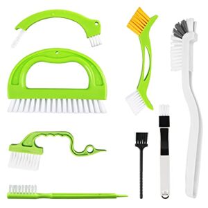 8 pack grout cleaner brush, hand-held groove gap cleaning tools tile joint scrub brush to deep clean, household cleaning brushes for window door track, stove tops, shower, kitchen, seams, floor lines