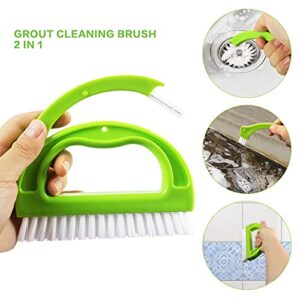 8 Pack Grout Cleaner Brush, Hand-held Groove Gap Cleaning Tools Tile Joint Scrub Brush to Deep Clean, Household Cleaning Brushes for Window Door Track, Stove Tops, Shower, Kitchen, Seams, Floor Lines