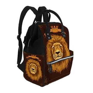 king lion diaper bag backpack multifunction waterproof large back pack maternity baby nappy bags large