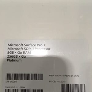 Microsoft Surface Pro X - 13" Touchscreen - Microsoft SQ® 1 - 8GB Memory - 256GB SSD - WiFi - Platinum (Latest Model)