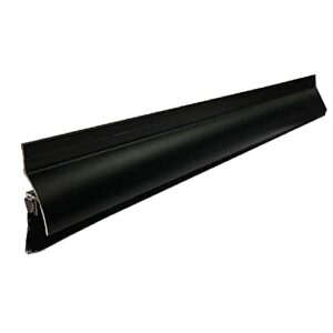 78918 door sweep-rain protection. black anodized finish (48”)