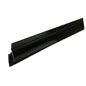 77918 door sweep-rain protection: black anodized finish (48")