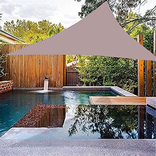 JLCP 3X4x5m Sun Sail Shade, Right Angle Triangle Shade Sail with 3 Ropes,Waterproof UV-Block Wear-Resistance Awning Canopy for Garden Patio Deck Yard Lawn Camping,Light Brown