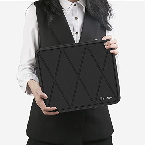 Smatree 12.9 inch Tablet Sleeve Hard Case for 12.9 New iPad Pro 2022-2018, iPad Pro 12.9 4th Gen 2020 with Smart Keyboard Folio and Magic Keyboard, Surface Pro 8 13inch Sleeve Bag, Black