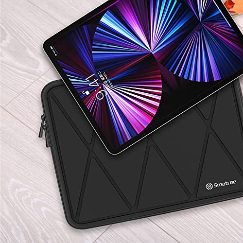 Smatree 12.9 inch Tablet Sleeve Hard Case for 12.9 New iPad Pro 2022-2018, iPad Pro 12.9 4th Gen 2020 with Smart Keyboard Folio and Magic Keyboard, Surface Pro 8 13inch Sleeve Bag, Black