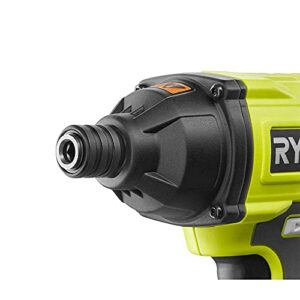 Ryobi One+ 18 Volt Cordless 1/4 in. Impact Driver Kit, Includes 1.5Ah Battery and Charger (PIDO1KMX) (Renewed)