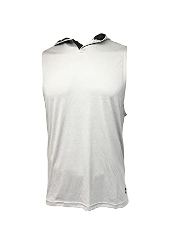 Under Armour Men's Sleeveless Hoodie 100% Polyester Velocity Sleeveless Hoodie 1321730 Grey (Medium)