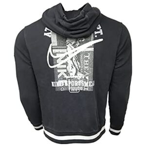 Nike Mens Sportswear Athletic Dept Stonewashed Pullover Hoodie Black French Terry (as1, alpha, l, regular, regular)