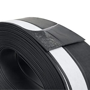 Door Weatherstrip Strong Adhesive Door Bottom Seal Black Rubber Strip 16.4 Feet Length Weather Stripping Door Bottom Seal Strip Door Winddow Sweep Weather Stripping Door Draft Stopper