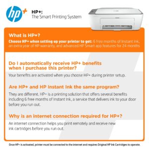 HP DeskJet 2755e All-in-One Wireless Color Printer, (26K67A) (Renewed)