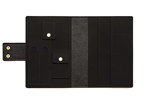 iPad Pro/iPad Air Folio Case, 11" 12.9" 10.2" Compatible with Magic/Smart Keyboard, Pencil Holder Pocket