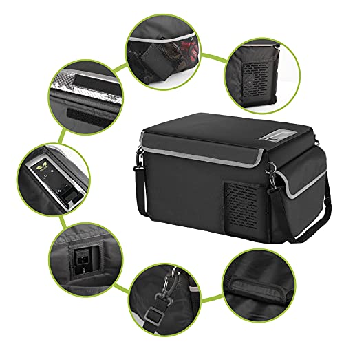 F40C4TMP Insulated Protective Cover Transit Bag for 10 Quart Portable Refrigerator Fridge