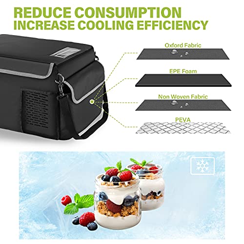 F40C4TMP Insulated Protective Cover Transit Bag for 10 Quart Portable Refrigerator Fridge